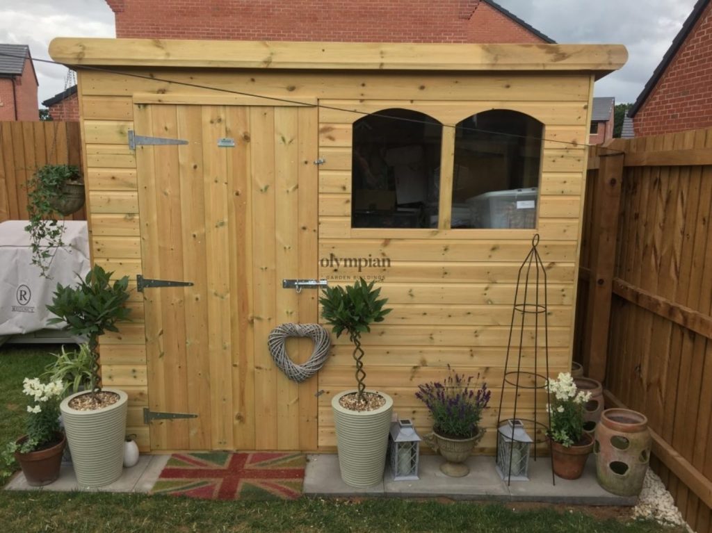Traditional Pent Roof Garden Sheds | Olympian Garden Buildings