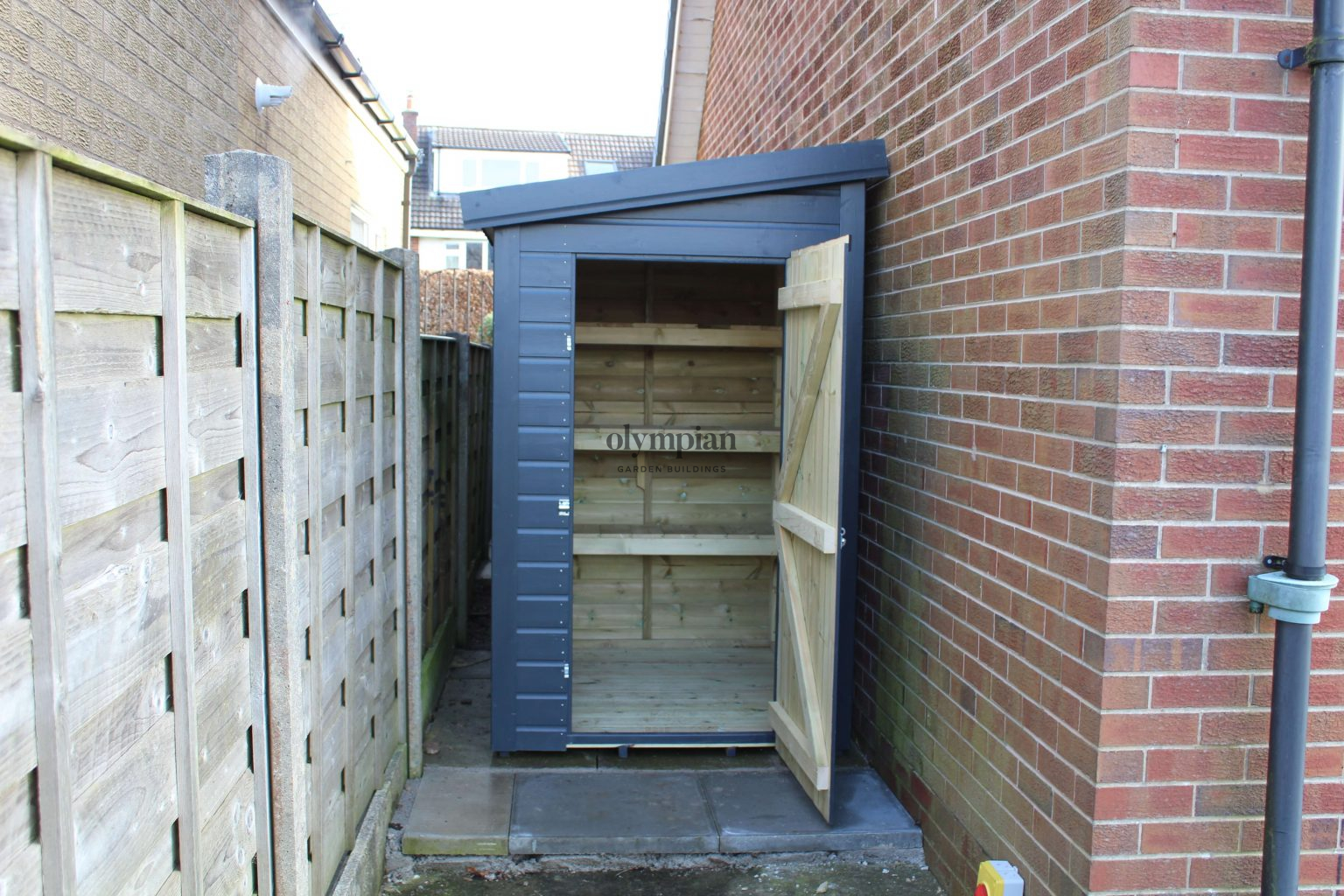 Alley Sheds | Side Alley Sheds | Olympian Garden Buildings