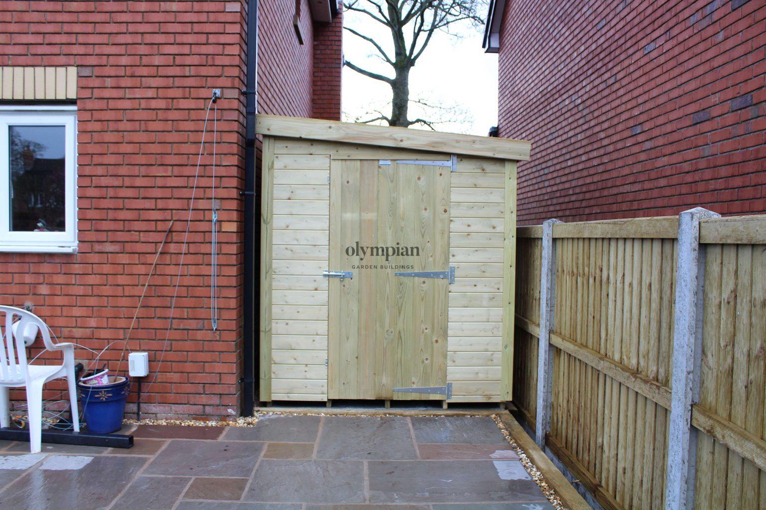 Alley Sheds | Side Alley Sheds | Olympian Garden Buildings
