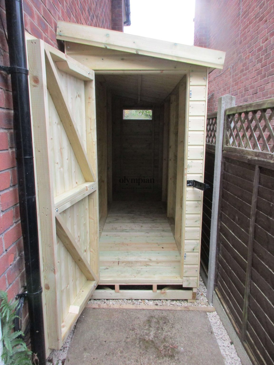 Alley Sheds | Side Alley Sheds | Olympian Garden Buildings